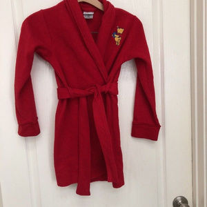 Disney | Pajamas | Disney Red Robe Size Small 66x Winnie The Pooh ...